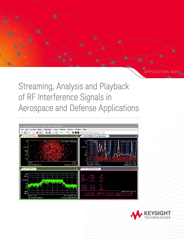 RF Interference Signals in Aerospace and Defense PDF Asset Page | Keysight